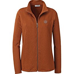 CR&Eacute;ATION L Damen Shirtjacke mit Stehkragen cognac Gr&ouml;&szlig;e 36