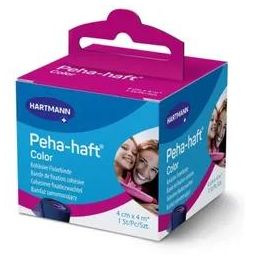 Hartmann Peha-Haft Color Fixierbinde Latexfrei 4cmx4M Blau 1 ST