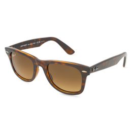Ray-Ban 0RB4340 WAYFARER | Unisex-Sonnenbrille | Fassung: Vollrand, Quadratisch, Kunststoff, Havanna | Glasfarbe: Braun Verlaufend