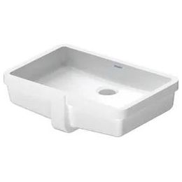 Duravit Einbauwaschtisch Vero 48cm wei&szlig; mit &Uuml;berlauf, ohne Hahnlochbank, 0330480000, Farbe: Wei&szlig;