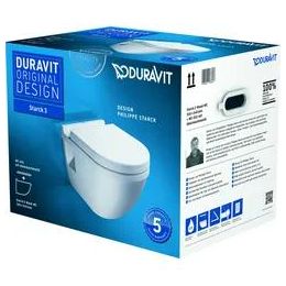 Duravit Starck 3 SET Wand-WC inklusive WC-Sitz mit Absenkautomatik, wei&szlig;, 42000900A1