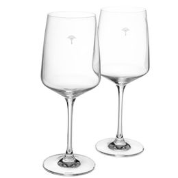 JOOP! WEI&szlig;WEINGLAS Single Cornflower, Glas, 2-teilig, 400 ml, 8.1x21.0 cm, Essen & Trinken, Gl&auml;ser, Weingl&auml;ser, Wei&szlig;weingl&auml;ser