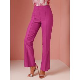 CREATION L PREMIUM Wit Damen Stoffhose mit weitem Bein, Lyocell-Qualit&auml;t, magenta, Gr&ouml;&szlig;e 36