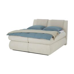 Smart Boxspringbett mit Stauraum Premium - beige - Materialmix - 193 cm - 126 cm - M&ouml;bel Kraft