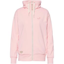 Ragwear Shocky Sweatjacke Damen - rosa - Gr. XS - Baumwolle/Polyester