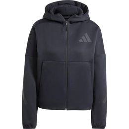Adidas Z.N.E. Trainingsjacke Damen - schwarz - Gr. S - Polyester/Baumwolle