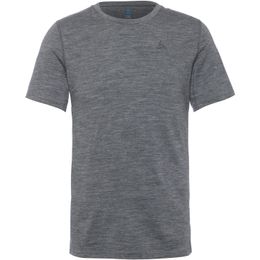 Odlo Merino 200 Funktionsshirt Herren - grau - Gr. M - Merinowolle