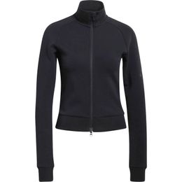 Adidas Soft Lux Sweatjacke Damen - schwarz - Gr. XS - Polyester/Modal/Baumwolle
