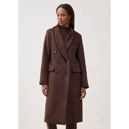 bonprix Blazermantel aus weichem Woll-Mix, braun, Gr.46, weicher Blazermantel in Premium-Qualit&auml;t, aus Wolle
