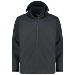 Gro&szlig;e Gr&ouml;&szlig;en North Softshelljacke mit Stretch, wind- und wasserabweisend Farbe schwarz Gr&ouml;&szlig;e: 6XL