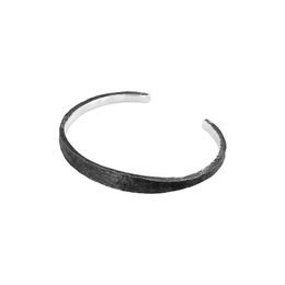 Kuzzoi Armband Herren Gr&ouml;&szlig;e 19 schwarz / silber