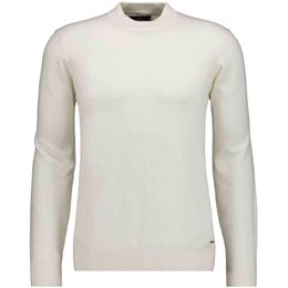 Ragman Herren Rundhalspulloverecru, Gr. L, 95% Baumwolle 5% Kaschmir, Pullover