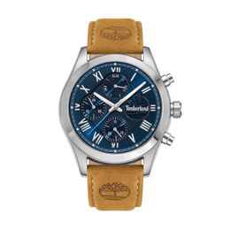 Timberland Kinder Multifunktionsuhr "ASHMONT"hellbraun, blau, Armbanduhren, Quarzuhr, Armbanduhr, Herrenuhr, Lederarmband, analog, Tag
