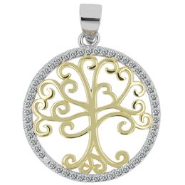 Adelia&acute;s ADELIA ́S Damen Kettenanh&auml;nger "stylischer Schmuck Anh&auml;nger aus 925 Sterling Silber", Silber 925 (Sterlingsilber), gold, Silber 925 (Sterlingsilber),