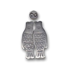 Adelia&acute;s ADELIA ́S Damen Amulett "Amulett Anh&auml;nger Talisman Amulett Anh&auml;nger Talisman", Zinnsilber, Zinn, Schmuckanh&auml;nger, Der Doppelfisch - Wohlstand und 