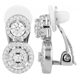 Adelia&acute;s ADELIA ́S Damen Paar Ohrclips "Damen Ohrclips aus 925 Sterling Silber und Zirkonia", Damen, Silber 925 (Sterlingsilber), silber, Silber 925