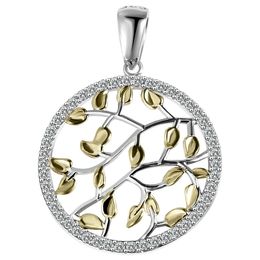 Adelia&acute;s ADELIA ́S Damen Kettenanh&auml;nger "trendiger Schmuck Anh&auml;nger aus 925 Sterling Silber", Silber 925 (Sterlingsilber), gold, Silber 925 (Sterlingsilber),