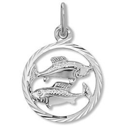 ONE ELEMENT Damen Sternzeichenanh&auml;nger "Sternzeichen Anh&auml;nger aus 925 Silber", Fische, Steinbock, Silber 925 (Sterlingsilber), silber, Silber 925
