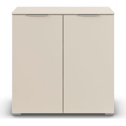 Sideboard Rauch "T&uuml;rkommode Kommode Highboard ASTANA", beige (champagner), B:80cm H:81cm T:42cm, Holzwerkstoff, Sideboards, Sideboard, mit 2 T&uuml;ren, verstellbaren B&ouml;den und viel Stauraum MADE IN GERMANY