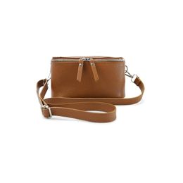 Harpa Damen Schultertasche "EMRY"cognac, Leder, unifarben, Taschen, aus echtem Leder