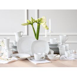 OTTO HOME Geschirr-Set "Arrianna", 50 Stk.wei&szlig;, Geschirr-Sets, Moderne Optik, Zeitloses Design, Beliebig kombinierbar