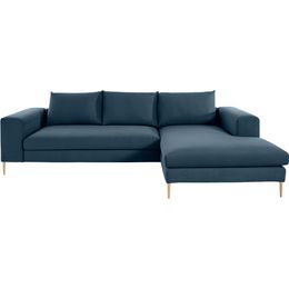 Polsterecke OTTO HOME, B:277cm H:83cm T:170cm, blau, Luxus-Microfaser: aus recycleten Textilien (100% PES), Sofas, "Finnja, softer, legerer