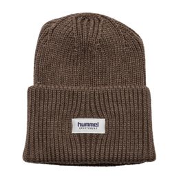 Hummel Jungen Beanie, grau, Obermaterial: 100% Polyacryl, M&uuml;tzen, f&uuml;r Kinder und Jugendliche, aus Polyacryl, sportlicher Stil