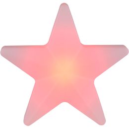 JUST LIGHT LED Gartenleuchte "AKKU STAR", 1, H: 55cm, 1 Stk.wei&szlig;, Leuchten, Akkubetrieben, IP44, Dimmbar &uuml;ber Infrarot-Fernbedienung, RGB+W