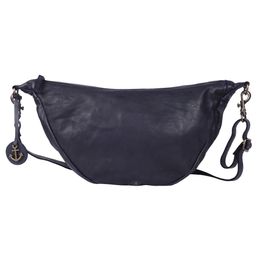 Harbour 2nd Damen Handtasche "Alva", blau, Rindsleder, Taschen, Damen Umh&auml;ngetasche, Schultertasche mit Logopr&auml;gung