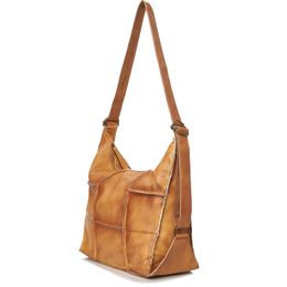 Harpa Damen Schultertasche "GEORGIA"senf, Baumwolle, unifarben, Taschen, in moderner Patchwork-Optik