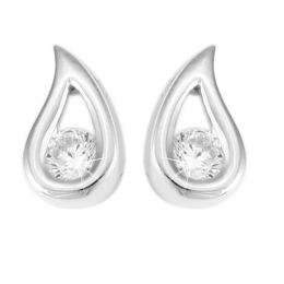 Adelia&acute;s ADELIA ́S Damen Paar Ohrh&auml;nger "Damen Ohrstecker aus 925 Sterling Silber und Zirkonia - Strass", Damen, Silber 925 (Sterlingsilber), silber, Silber