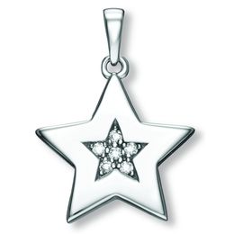 ONE ELEMENT M&auml;dchen Kettenanh&auml;nger "Zirkonia Stern Anh&auml;nger aus 925 Silber", Silber 925 (Sterlingsilber)silber, Silber 925 (Sterlingsilber),