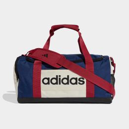 Sporttasche "LINEAR DUF S CB", adidas Performancedunkelblau, sanftes wei&szlig;, active maroon, Obermaterial: 100% Polyester, Taschen
