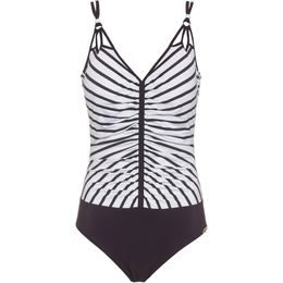 Sunflair Badeanzug Damen Gr&ouml;&szlig;e XL nachtblau / wei&szlig;