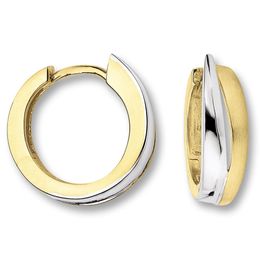ONE ELEMENT Damen Paar Creolen "Ohrringe Creolen aus 333 Gelbgold", Damen, Gelbgold 333 Gold, gold, Gelbgold 333, Gold, Ohrringe, Fein gearbeitet &ndash;