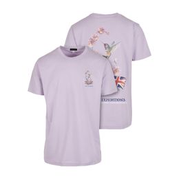MisterTee Damen T-Shirt "MisterTee Royal Expeditions Tee"lila, Gr. S, unifarben, 100% Baumwolle, Shirts