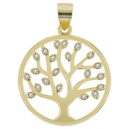 Adelia&acute;s ADELIA ́S Damen Kettenanh&auml;nger "zeitloser Schmuck Anh&auml;nger aus 925 Sterling Silber", Silber 925 (Sterlingsilber), gold, Silber 925 (Sterlingsilber),