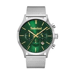 Timberland Herren Chronograph "Annes Brook"edelstahlfarben, gr&uuml;n, Armbanduhren, Quarzuhr, Armbanduhr, Herrenuhr, Edelstahlarmband, analog, Tag
