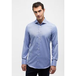 Eterna Herren Langarmhemd "SLIM FIT", blau, Gr. 39, Twill, 100% Baumwolle, Hemden, NON IRON (b&uuml;gelfrei)