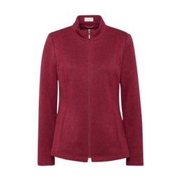 GOLDNER Damen Fleecejacke "Kurzgr&ouml;&szlig;e Kuschelweiche Strickfleece-Jacke", rot, Gr. 19, Obermaterial: 100% Polyester PES., Jacken