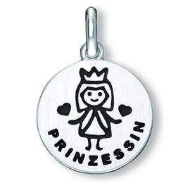 ONE ELEMENT M&auml;dchen Kettenanh&auml;nger "Prinzessin Anh&auml;nger aus 925 Silber &Oslash; 12,5 mm", Silber 925 (Sterlingsilber), silber, Silber 925 (Sterlingsilber),