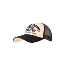 CAMP DAVID Herren Baseball Cap, beige, bestickt, Baumwolle, Caps, mit verst&auml;rktem Schirm