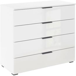 Schubkastenkommode OTTO HOME, B:80cm H:81cm T:42cmalpinwei&szlig;, hochglanz wei&szlig;, Holzwerkstoff, Sideboards, "Sideboard Schubladenkommode AGORDO mit