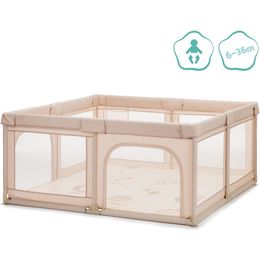 fillikid Baby Laufgitter "Malta mit Boden", beige, Laufst&auml;lle, mit Transporttasche