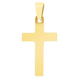 Adelia&acute;s ADELIA ́S Damen Kettenanh&auml;nger "trendiger Kreuz Anh&auml;nger aus Edelstahl", Edelstahl, gold, Edelstahl, Schmuckanh&auml;nger