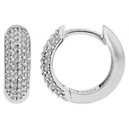 Adelia&acute;s ADELIA ́S Damen Paar Creolen "Damen Creolen aus poliertem 925 Sterling Silber &Oslash; 11 mm", Damen, Silber 925 (Sterlingsilber), silber, Silber 925