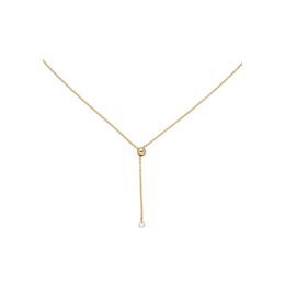 Jobo Damen Collier, Diamanten Gelbgold 750, L: 45, gelb, Diamanten, Gelbgold 750, Halsketten, 750 Gold mit 1 Diamant 45 cm