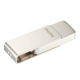Hama USB-Stick "Uni-C Rotate Pro, USB-C 3.1", 128 GB, silber, USB-Sticks