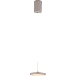 JUST LIGHT LED Deckenleuchte "PLATA", 1, &Oslash; 15,2cm H: 40cm, 1 Stk.sand, Leuchten, 3-Stufen Dimmer, Switchmo, Comfort Lift