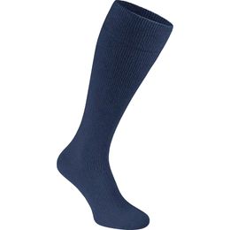 Fu&szlig;gut FUSSGUT Damen St&uuml;tzkniestr&uuml;mpfe "Vital- und Reisestr&uuml;mpfe", 3 (42/43/44), blau, Obermaterial: 65% Baumwolle, 30% Polyamid, 5% Elasthan, Socken,